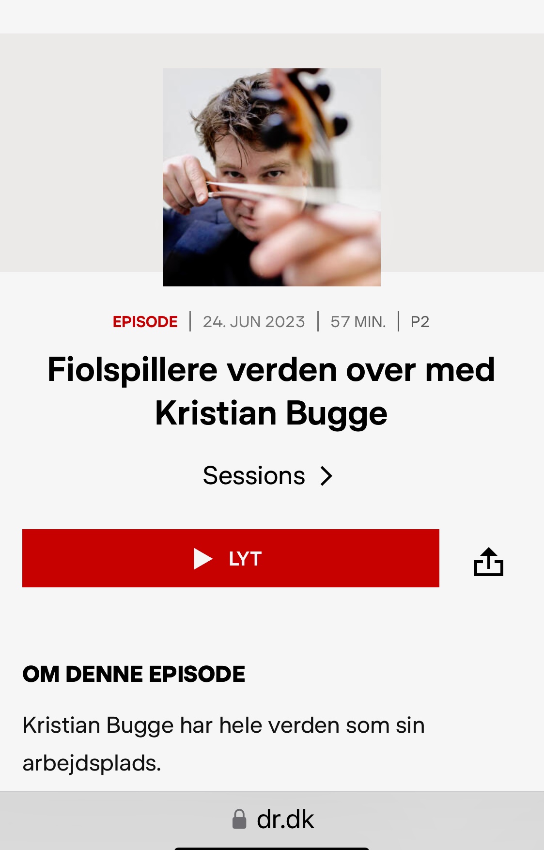 Kristian Bugge – violin – folk music